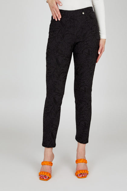 ROBELL BELLA 09 TROUSERS BLACK
