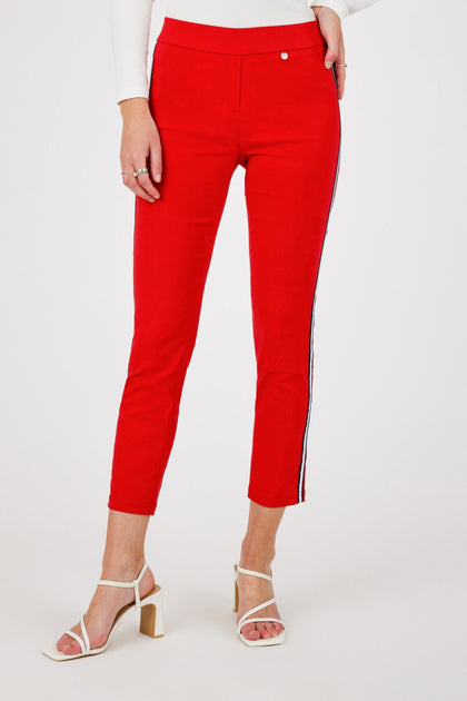 ROBELL ROSE 09 TROUSERS RED