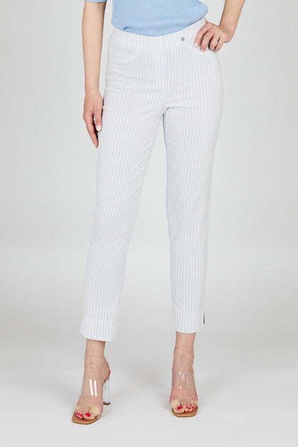 ROBELL BELLA 09 TROUSERS PEARL GREY